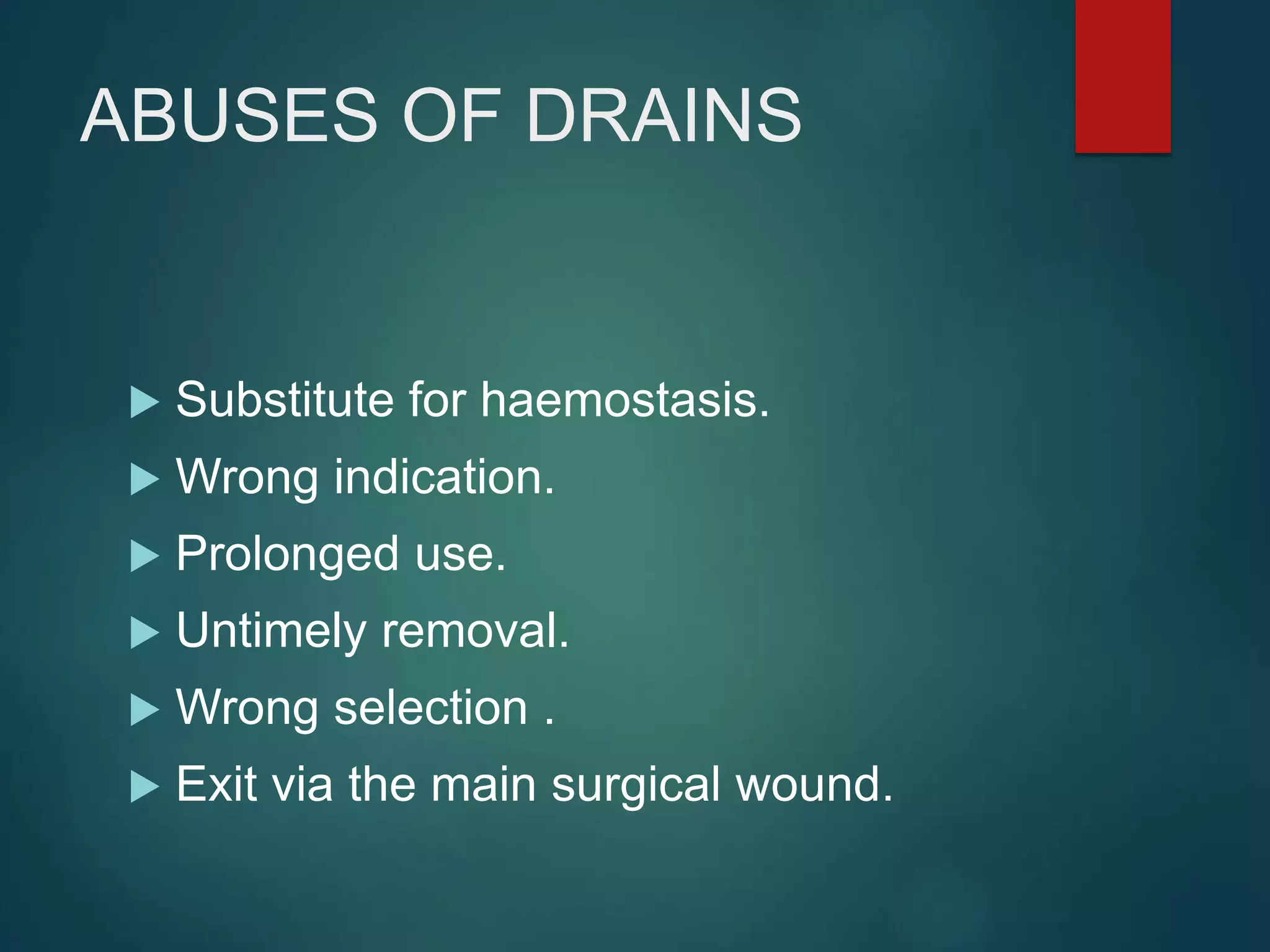 DRAINS AND DRAINAGE SYSTEMS IN SURGERY PPT - Corrected.ppt