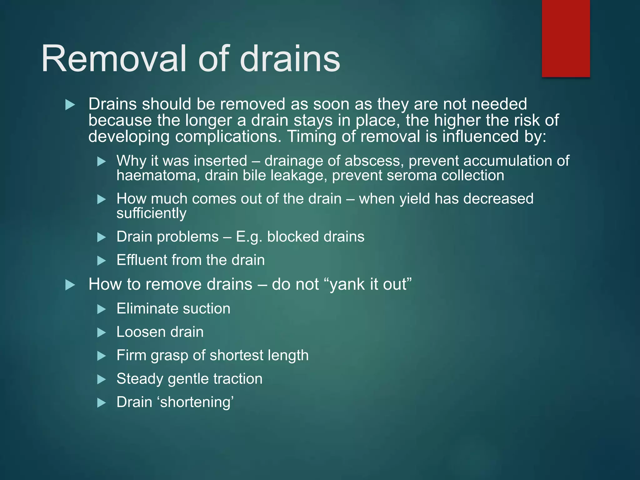 DRAINS AND DRAINAGE SYSTEMS IN SURGERY PPT - Corrected.ppt
