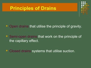 Drains in surgery | PPT