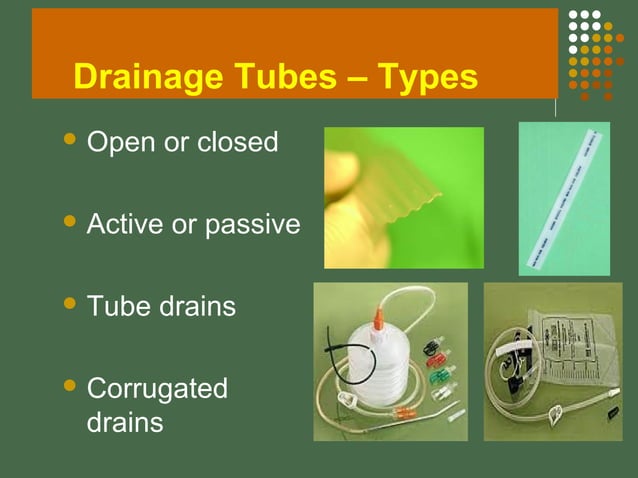 Drains in surgery | PPT | Lung and Respiratory Health | Diseases and ...
