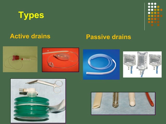 Drains in surgery