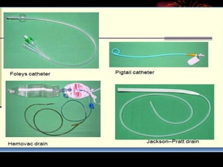 DRAINS IN SURGERY surgery lecture for medical students.ppt
