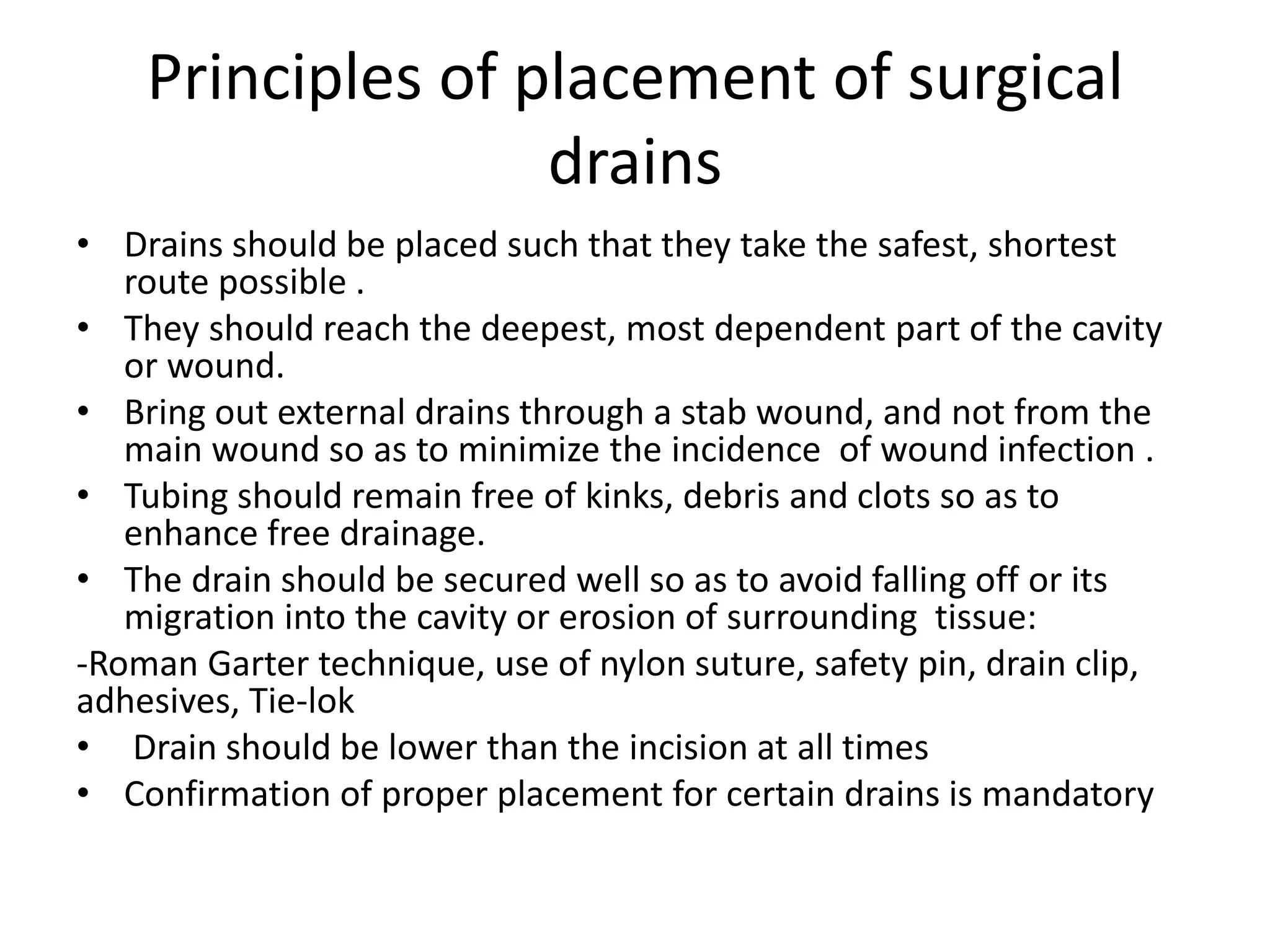 Usage of Various types of Drains in Surgery .pdf