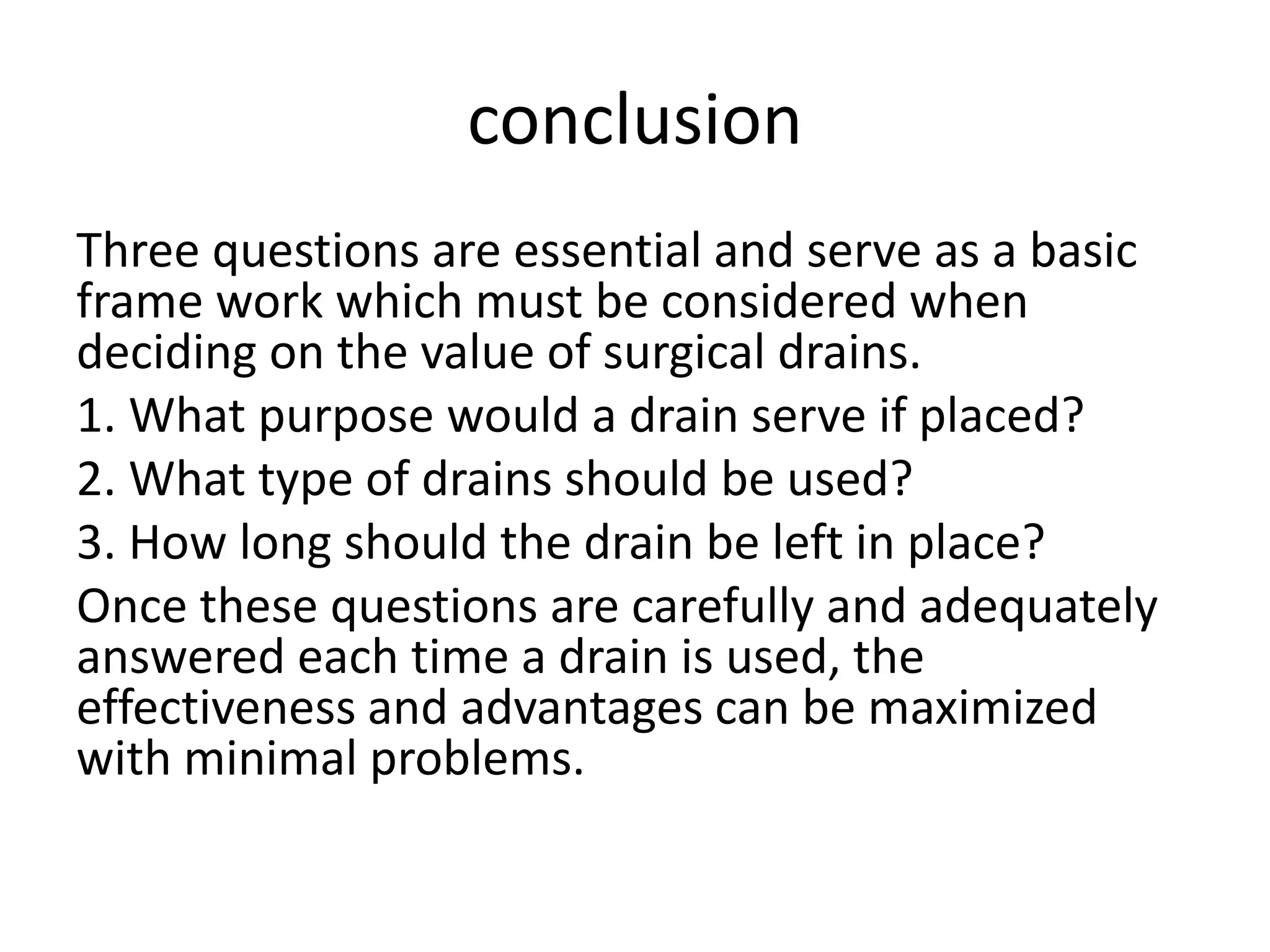 Usage of Various types of Drains in Surgery .pdf