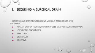 The Use of DRAINS IN SURGICAL PRACTICE.pptx