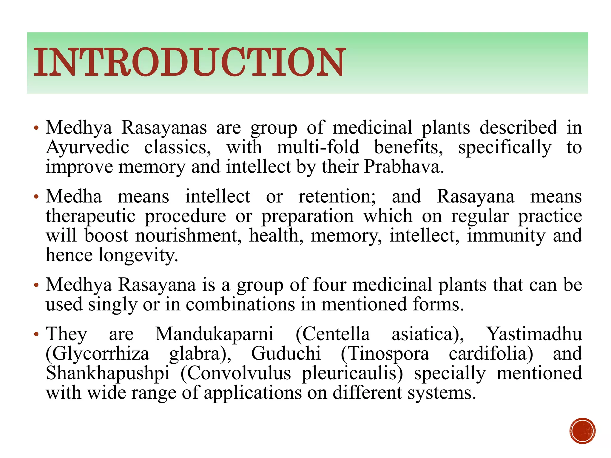 ROLE OF MEDHYA RASAYANA IN SHORT TERM MEMORY BYDR AJITH KUMAR | PPT