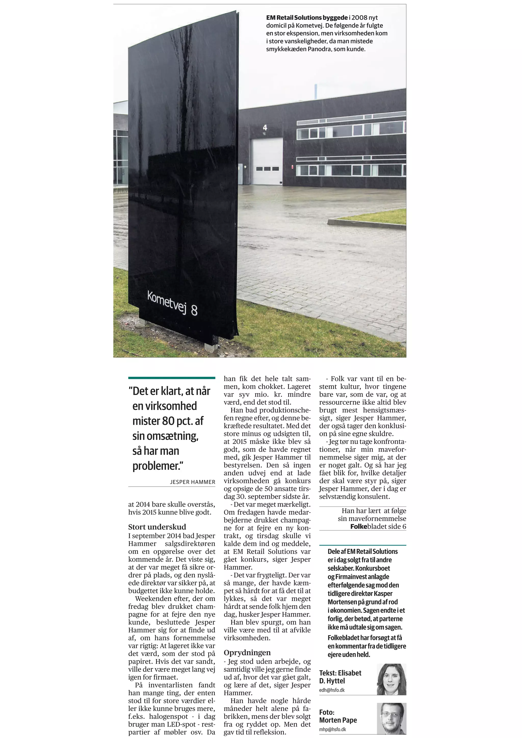 Drak champagne om fredagen - gik konkurs om tirsdagen | PDF