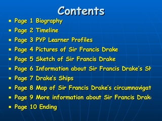 Sir Francis Drake Timeline