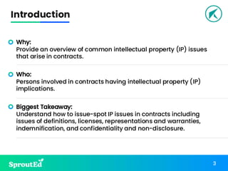 Avoiding Intellectual Property Traps in Contracts | PDF