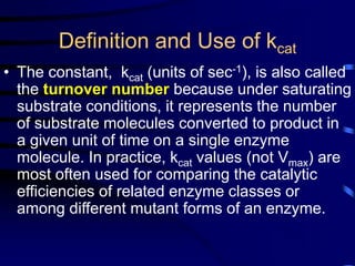 enzyme kinetics-how it works, michelis menten equation | PPT