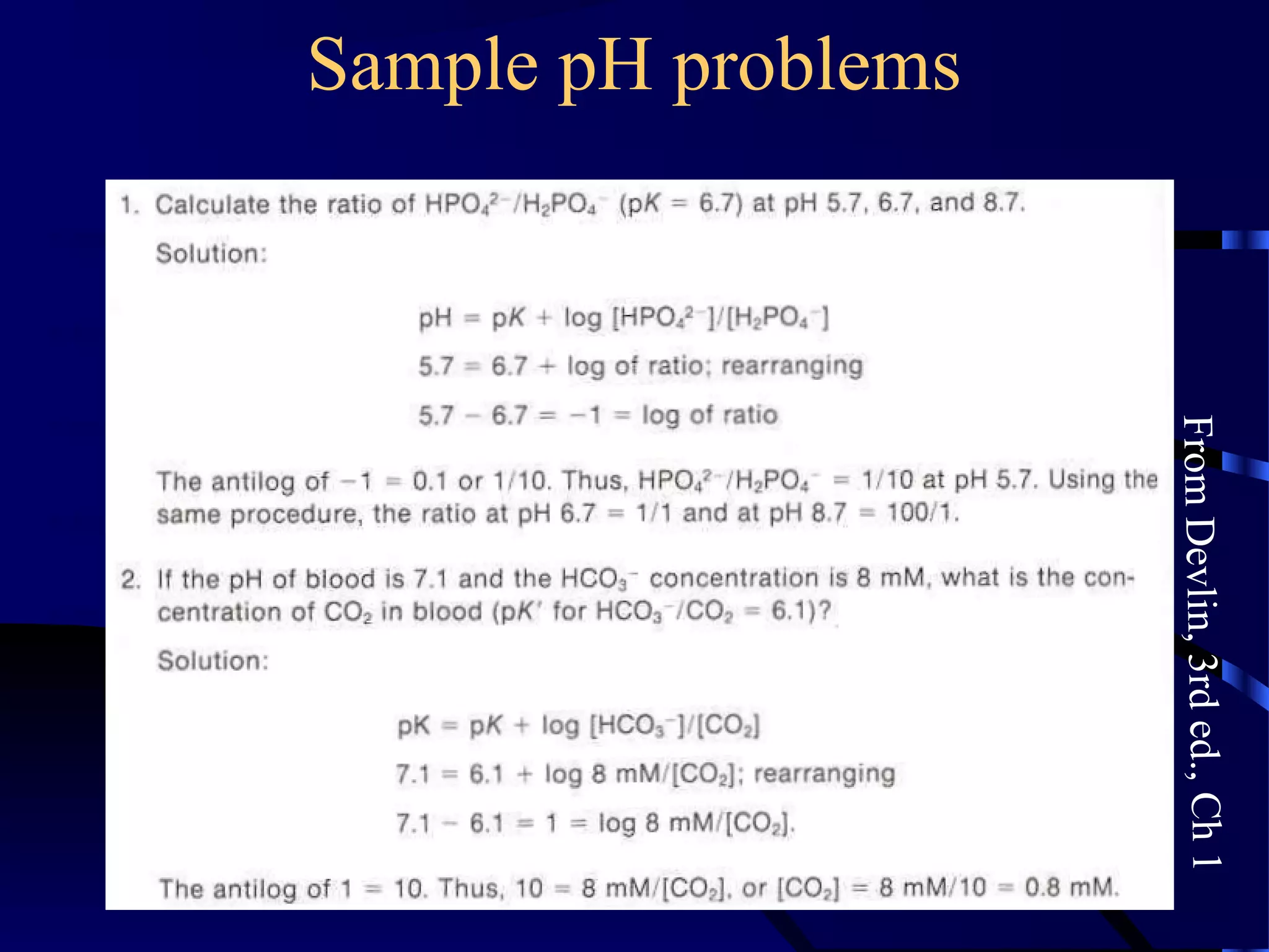 Water, pH and Dissociation | PPT