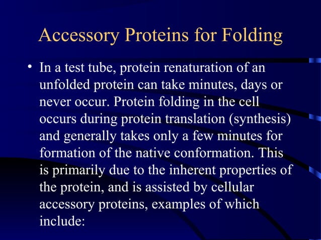 Higher Order Protein Structures | PPT