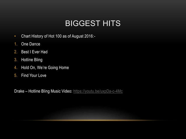 Drake - Cross Media Case Study Presentation | PPTX | Contemporary Hits ...