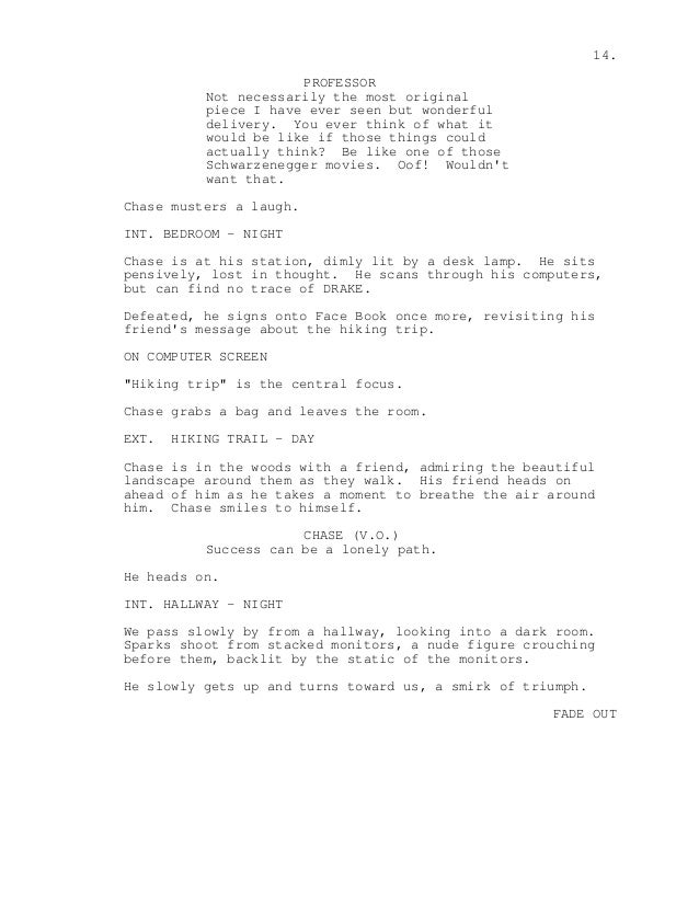 Drake - Short Science Fiction Film Script