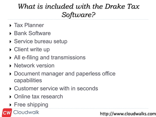 Drake Tax Software | PPTX