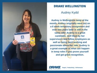 Drake Temp of the Month Awards | PPT