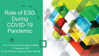 Role of ESD during COVID-19 Pandemic | PPT
