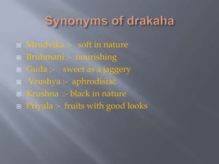 Draksha plant ppt | PPTX