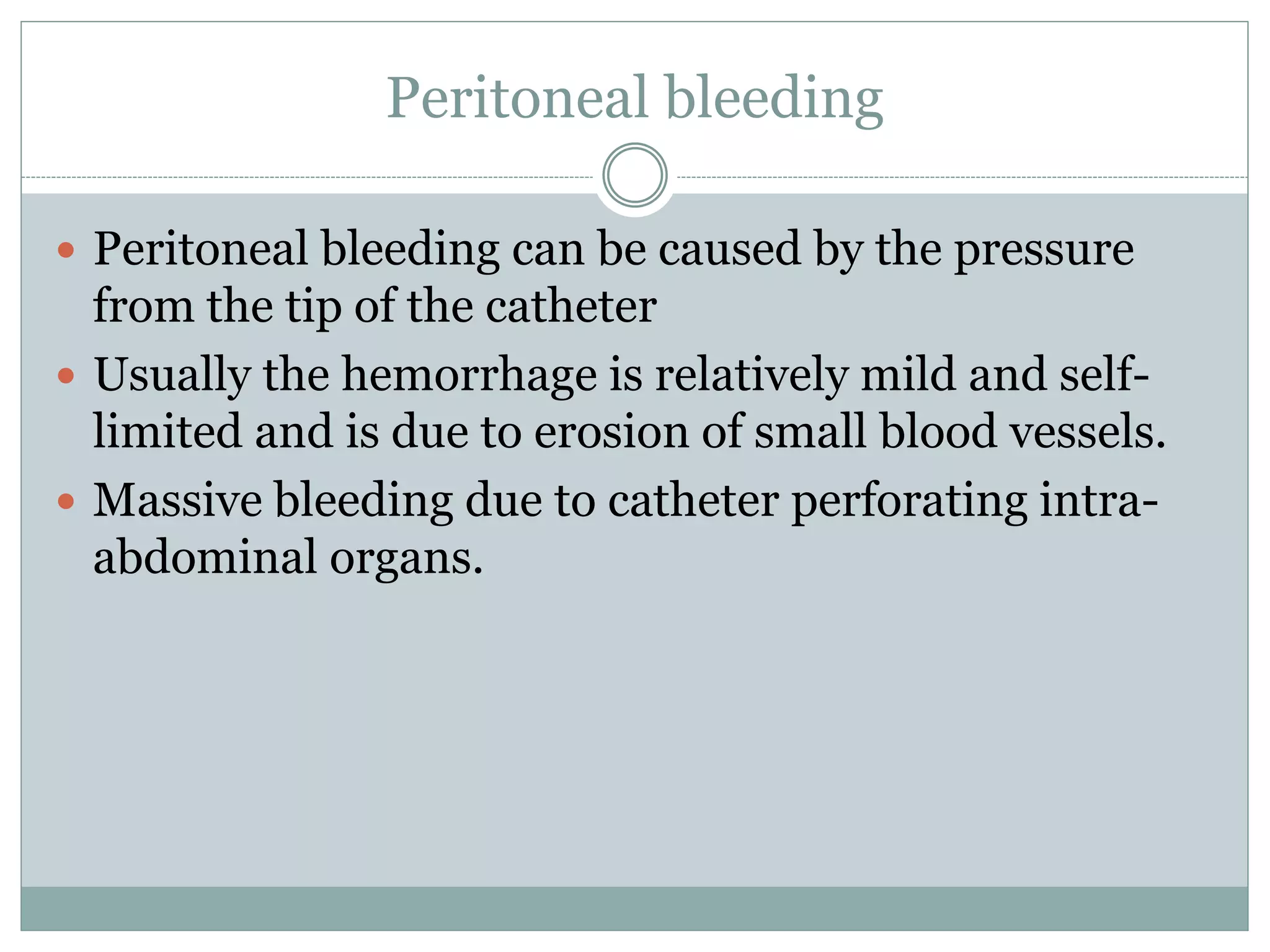 Dr alaa saleh complications of peritoneal dialysis (2) | PPTX
