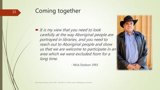 Diverse voices challenging our practice the history or Aboriginal and ...