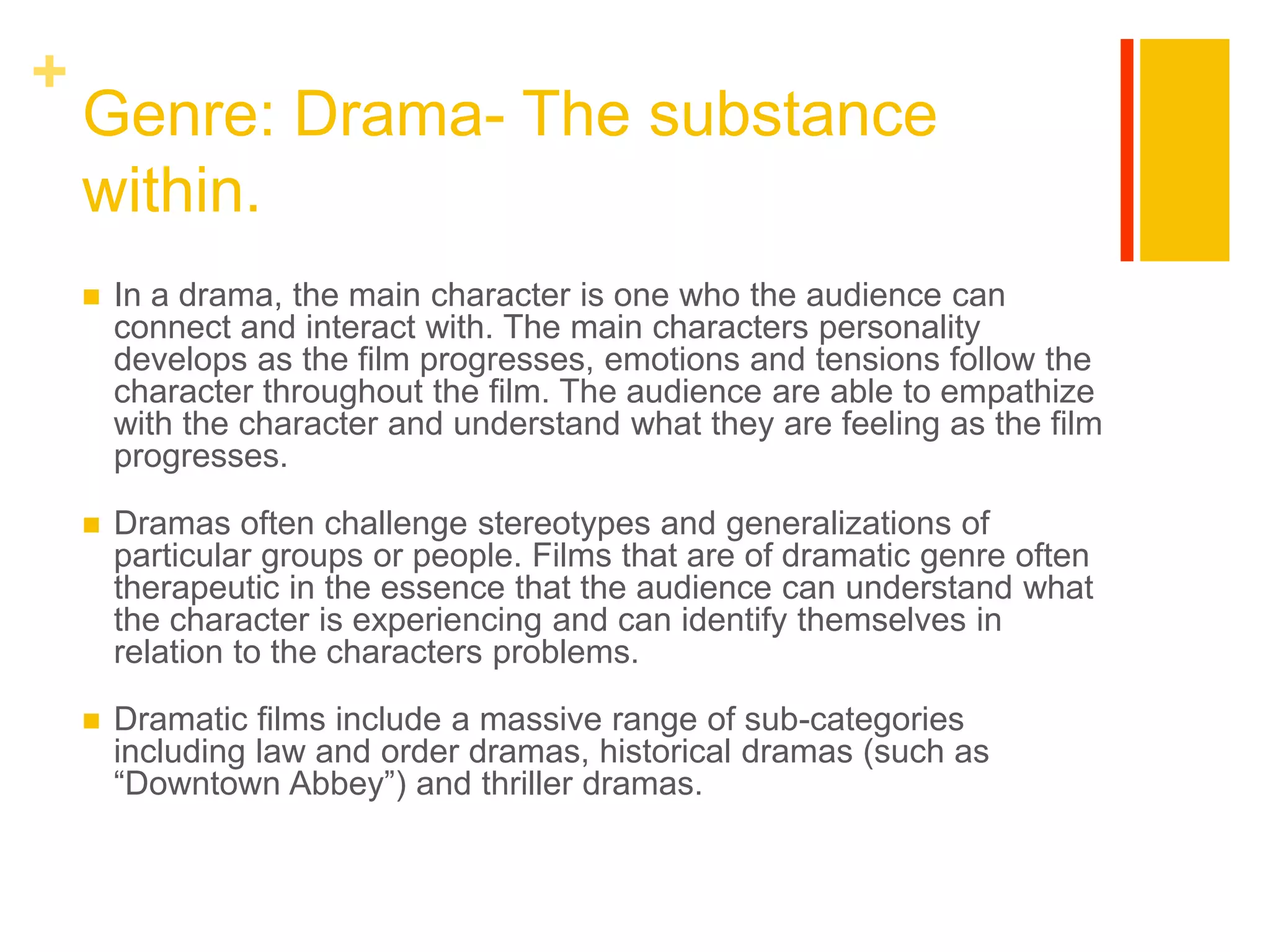 Film genre: Drama | PPTX