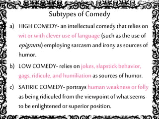 DRAMA, history, types and subtypes | PPT