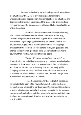 Dramatization | PDF