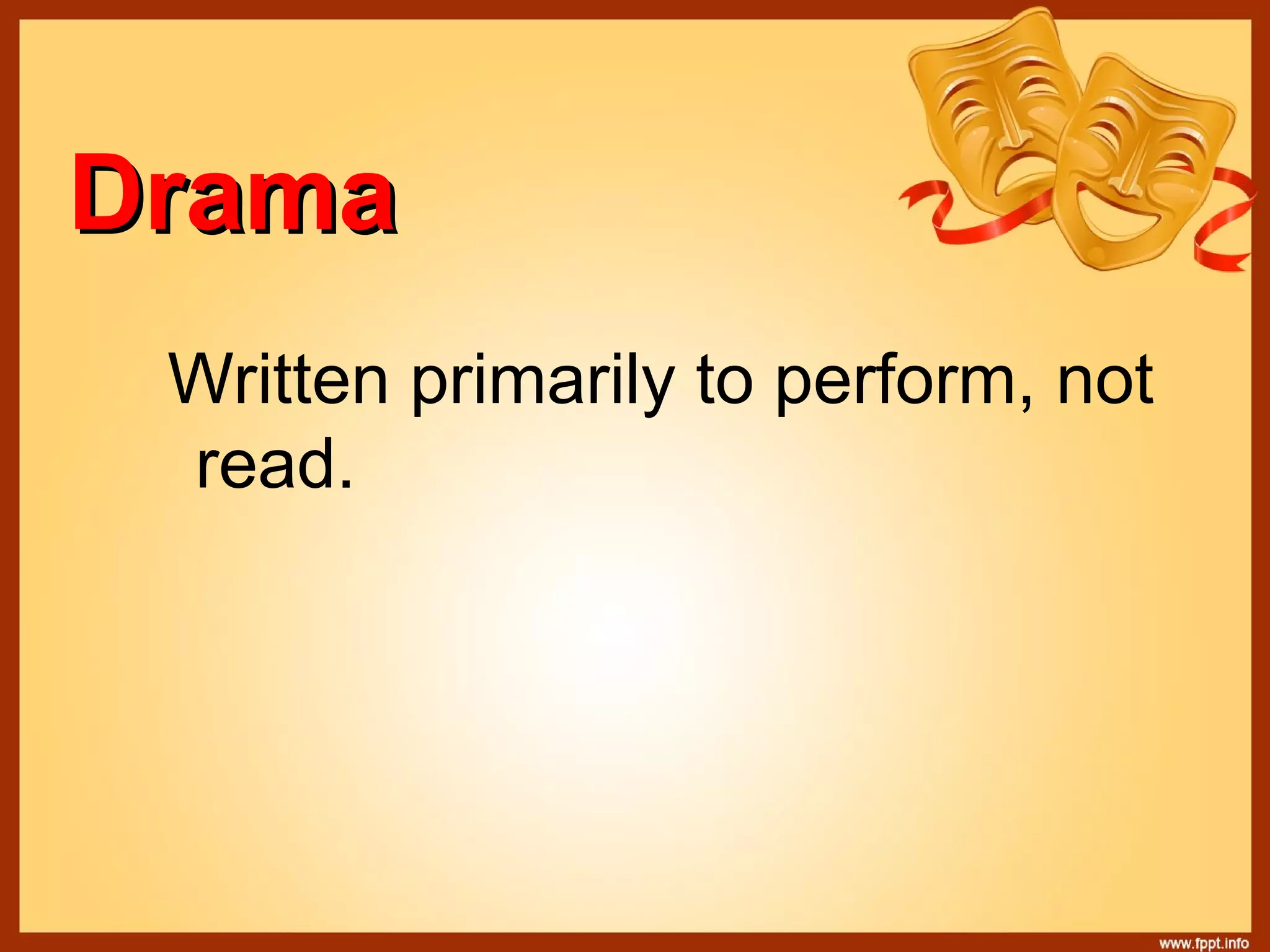 Elements of Drama | PPT