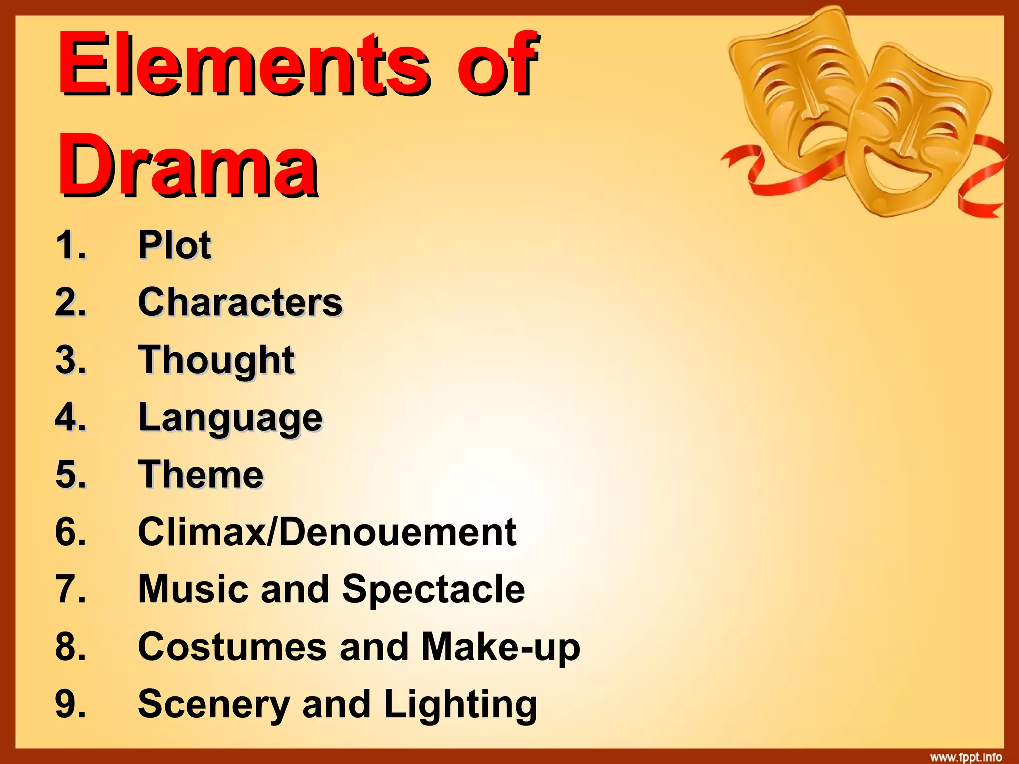 Elements of Drama | PPT