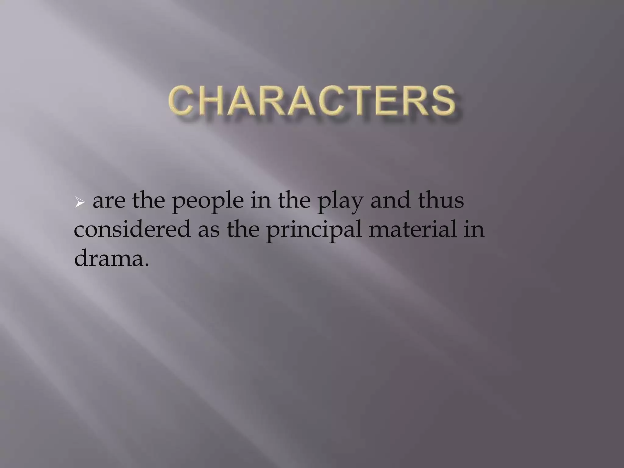 Elements of Drama | PPT