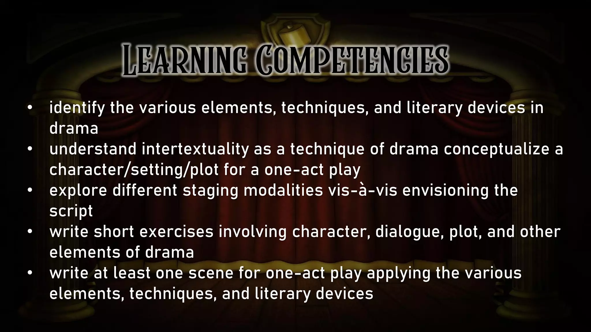 ELEMENTS OF DRAMA | PDF