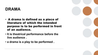 drama.pptx English language and literature | PPTX