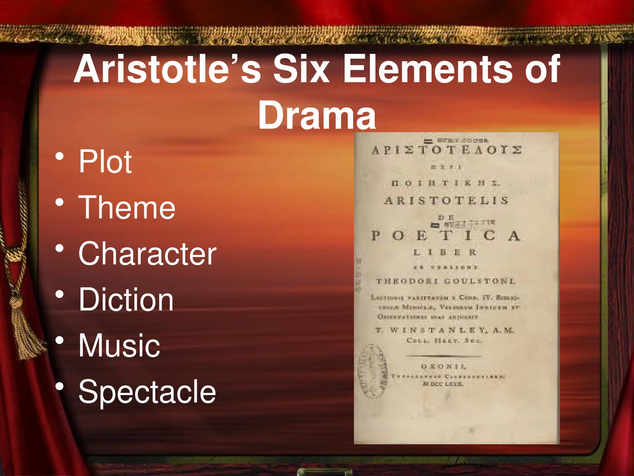 Elements of Drama, Types of theatre and significance of drama in ones ...