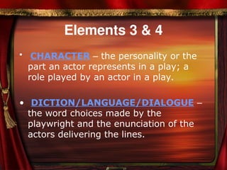 Elements of Drama, Types of theatre and significance of drama in ones ...