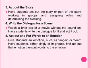 Drama definition, significance and methods | PPTX