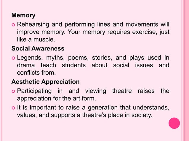 Drama definition, significance and methods | PPT