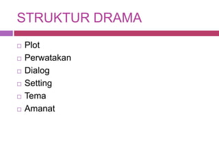 Drama pengertian dasar | PPTX