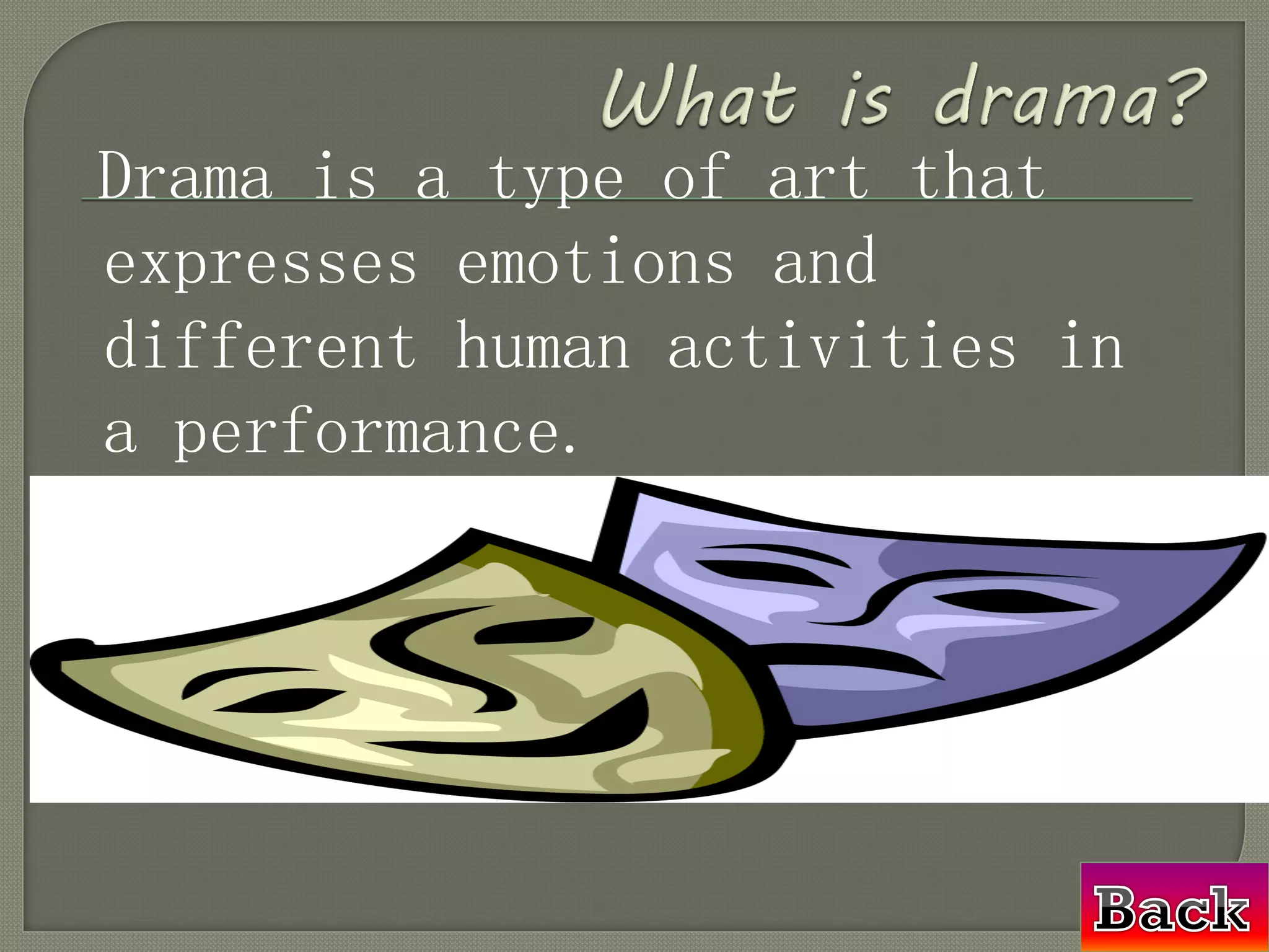 The Characteristic of A Good Drama - 1st Formative Task | PDF