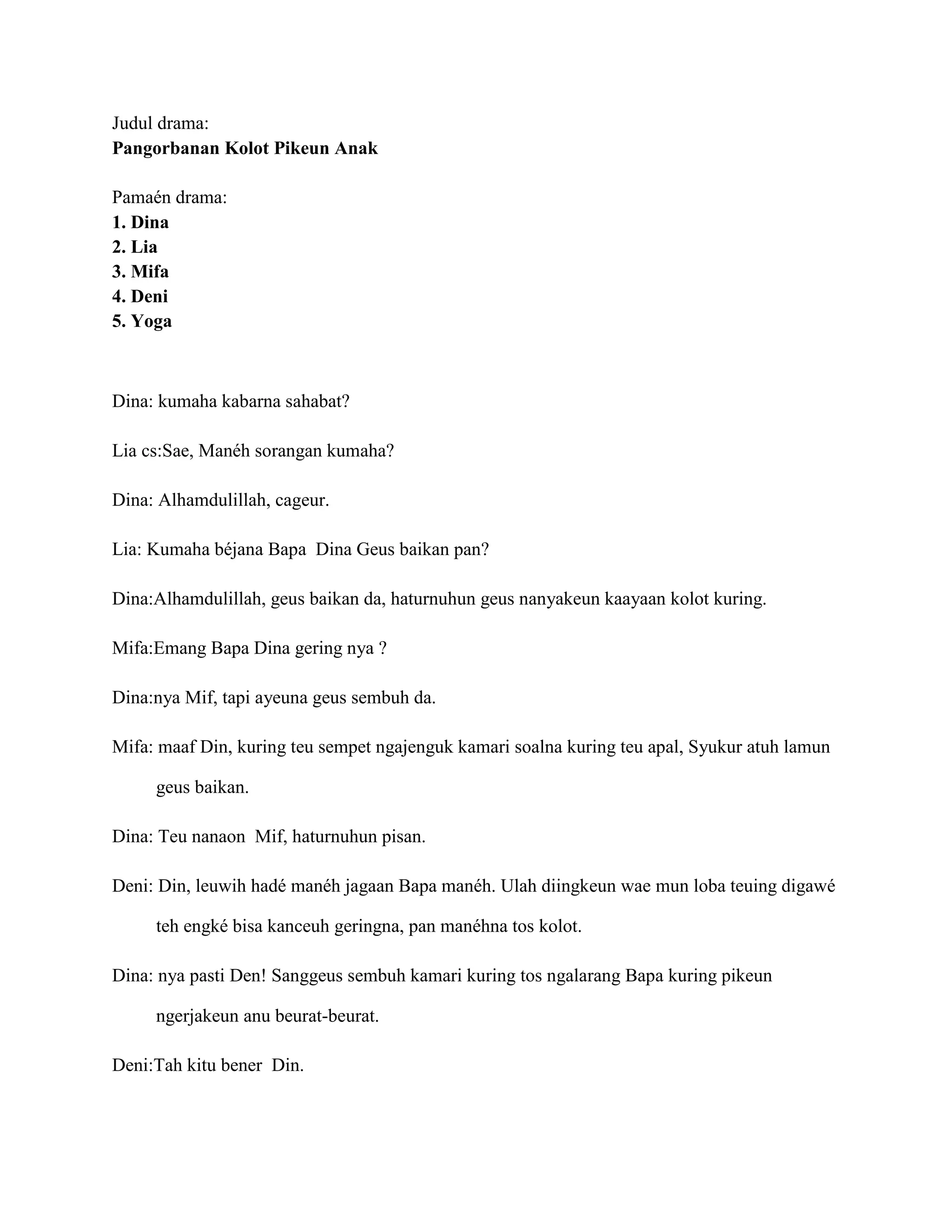 Drama 5 orang 2 | DOCX