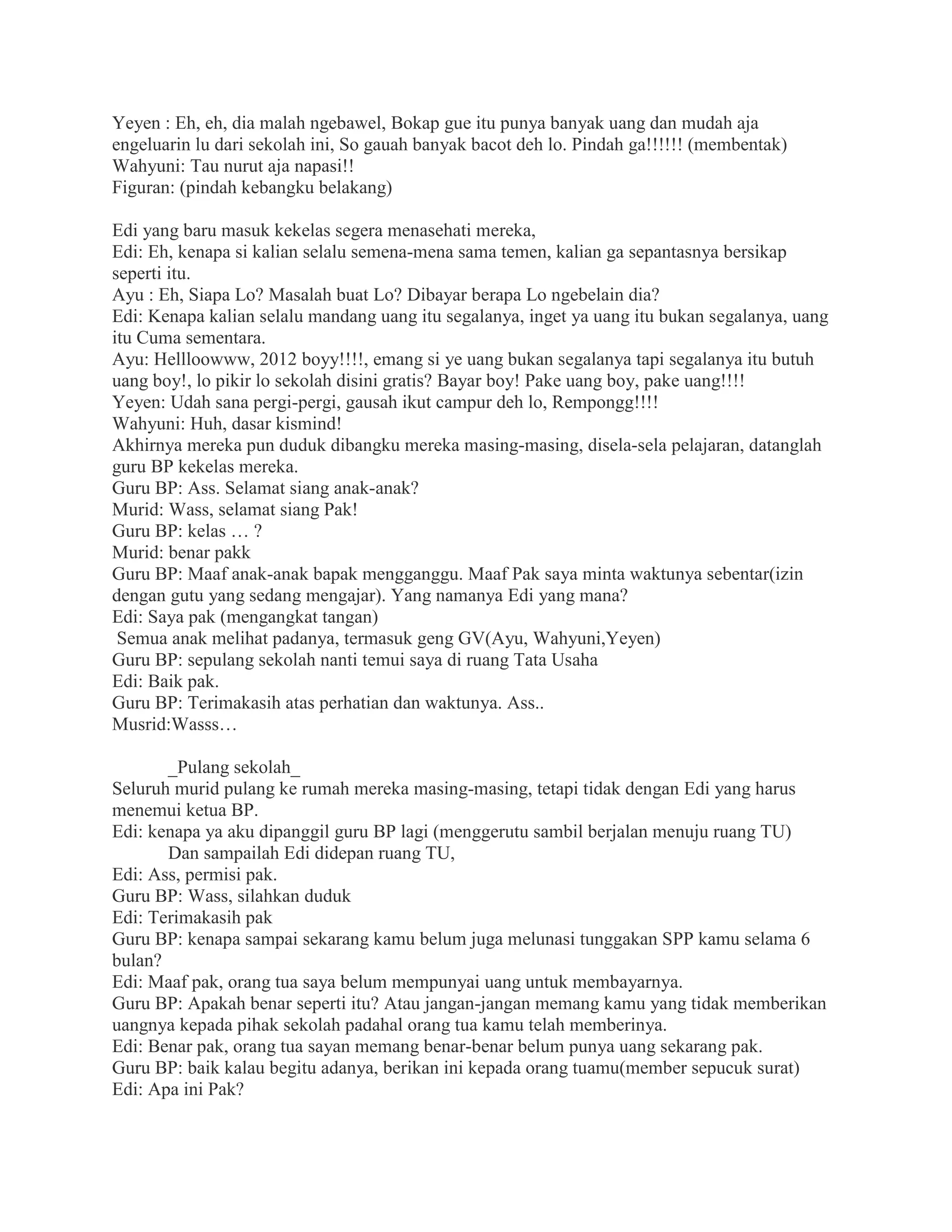 Drama 6 orang | DOCX