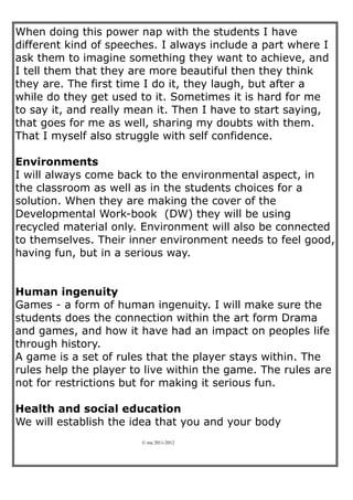 Drama a booklet for you | ODT