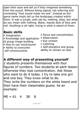 Drama a booklet for you | ODT