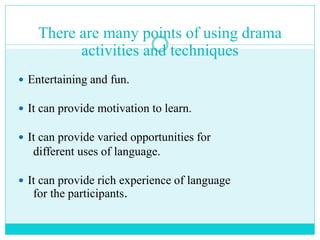 Drama activities | PPTX