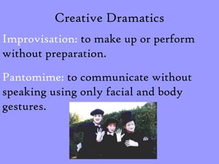 Drama and theatre | PPT