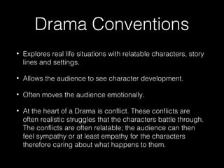 Drama Genre Conventions | PPT