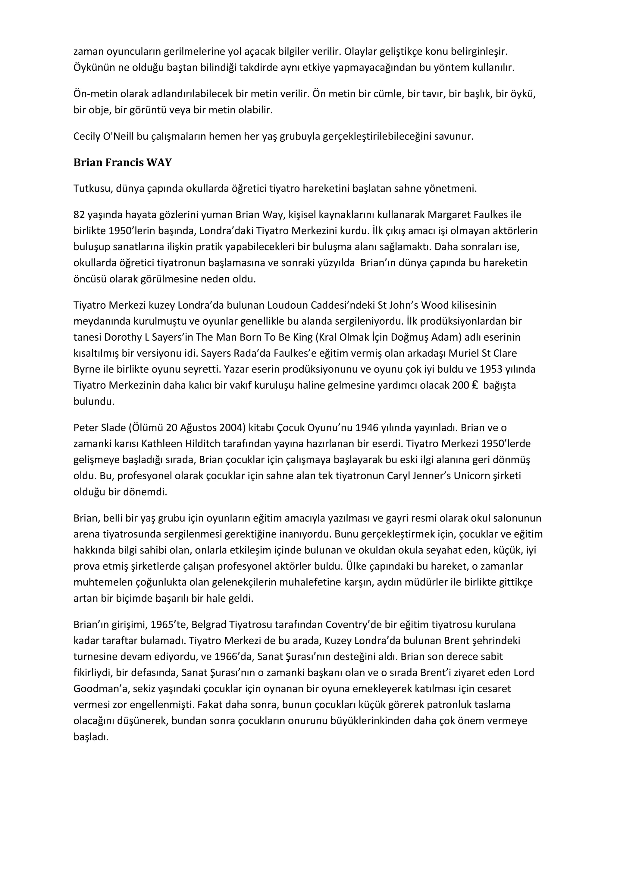 Dramada ekolleri | DOCX