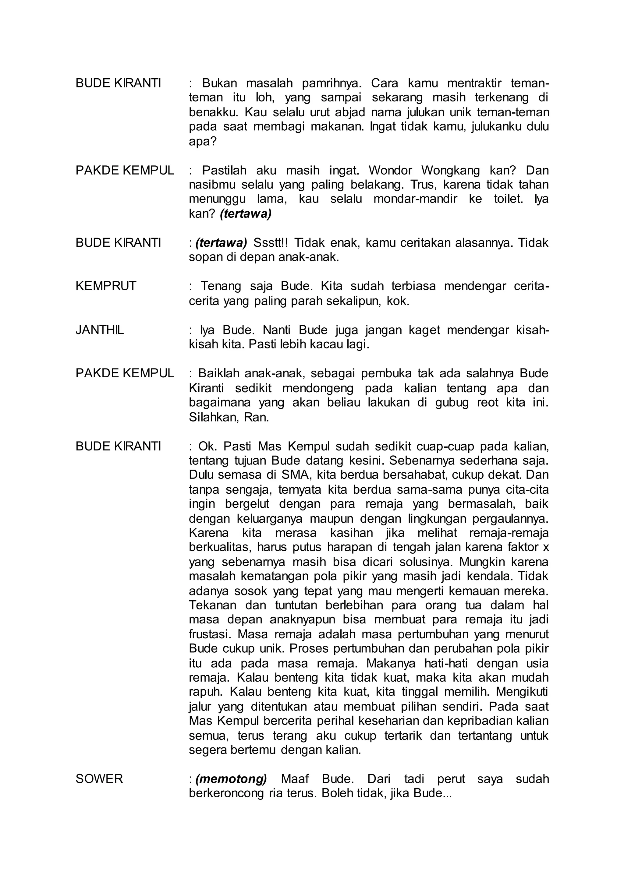 Drama dan pementasan drama | DOCX