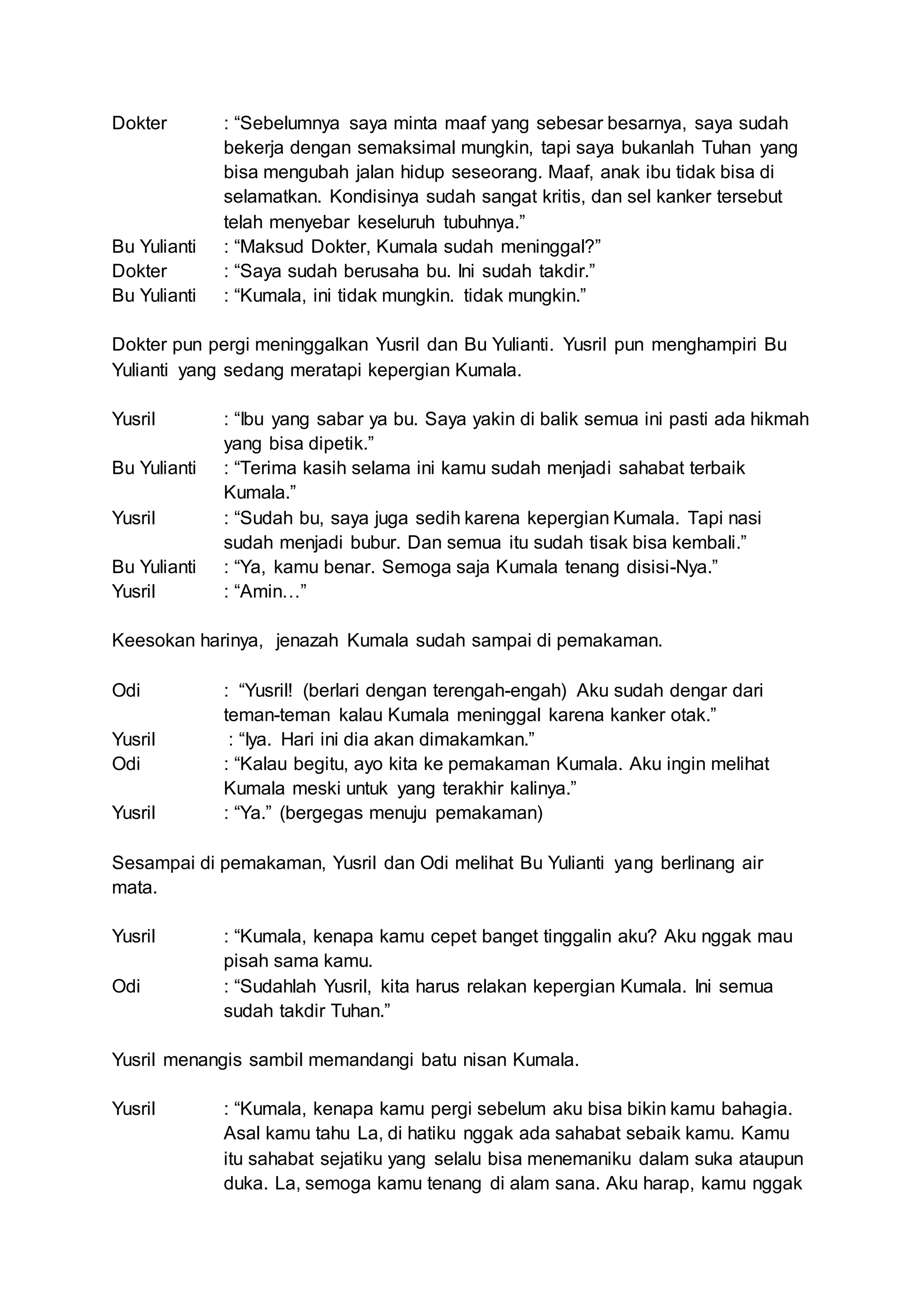 Drama dan pementasan drama | DOCX
