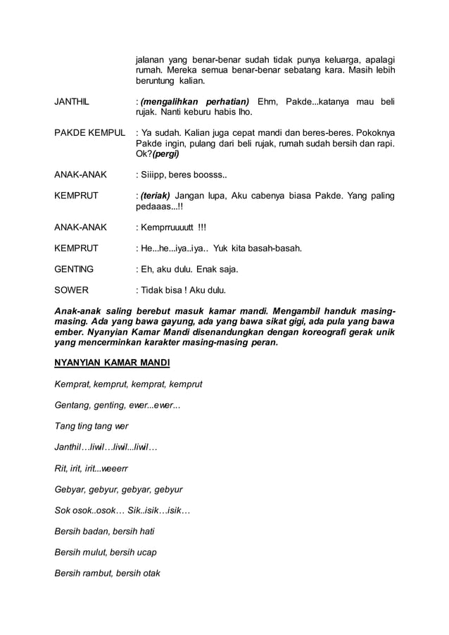 Drama dan pementasan drama | DOCX