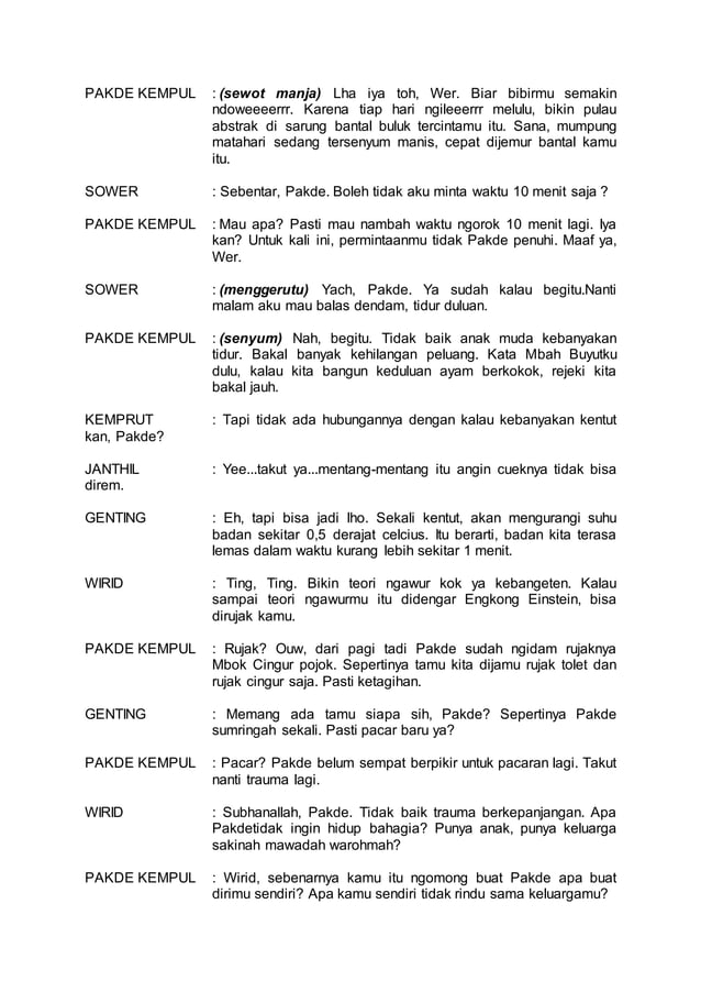 Drama dan pementasan drama | DOCX